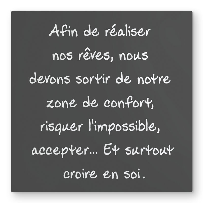 Lark Manor™ Make our dreams come true - Modern Metal Motivational Print ...